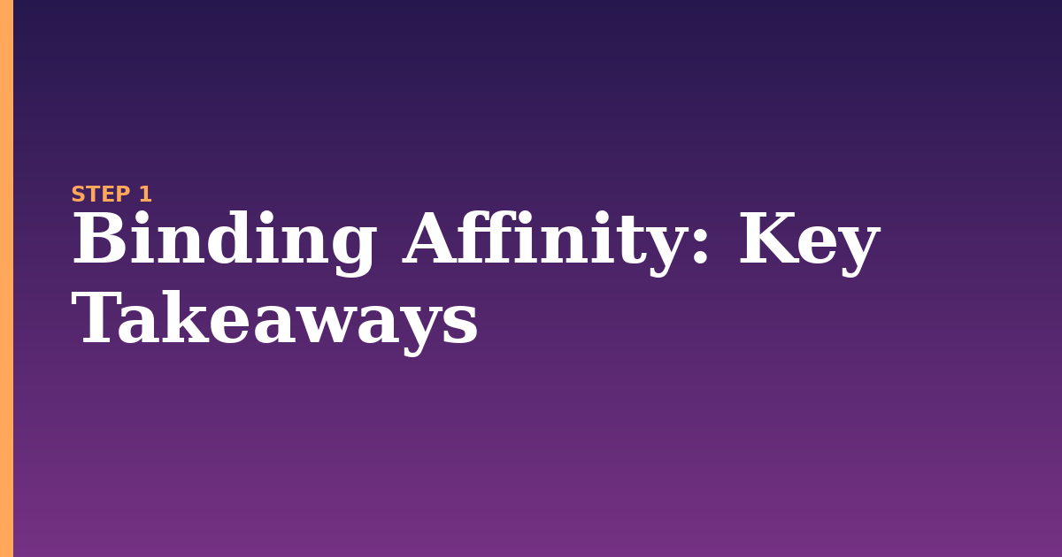 Binding Affinity: Complete Guide - Progressive Robot