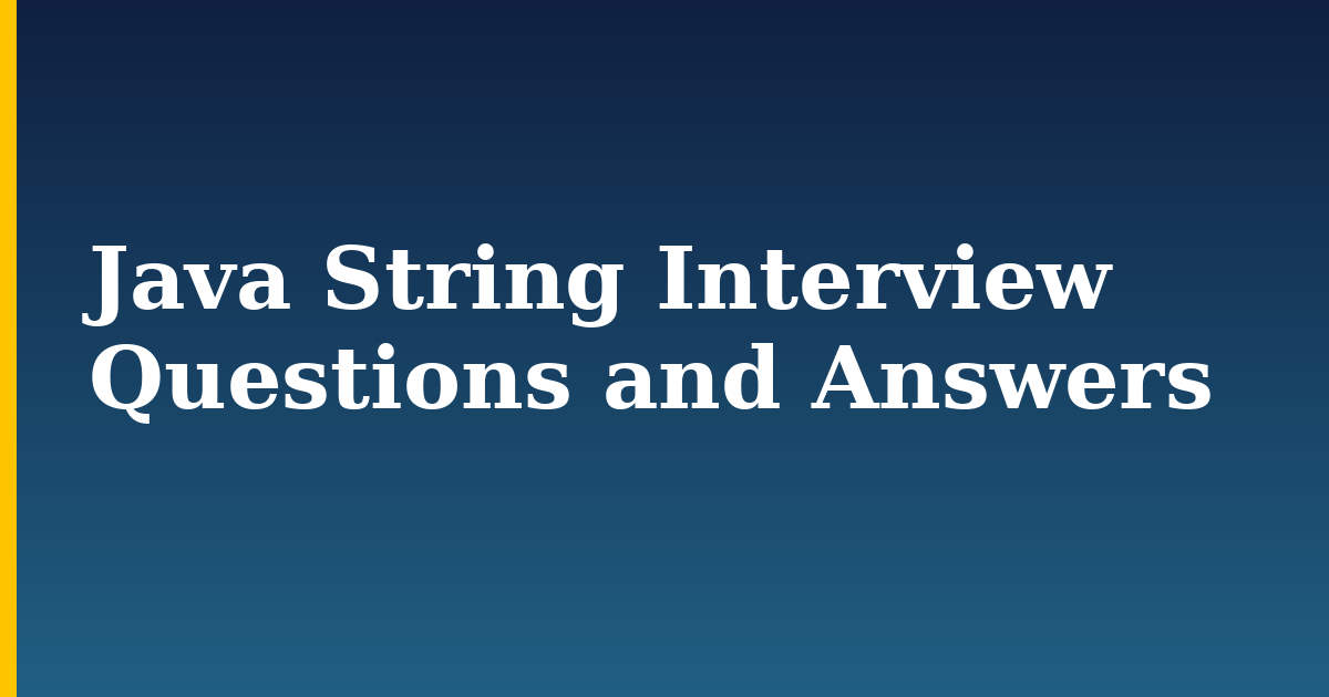 String: Complete Guide - Progressive Robot