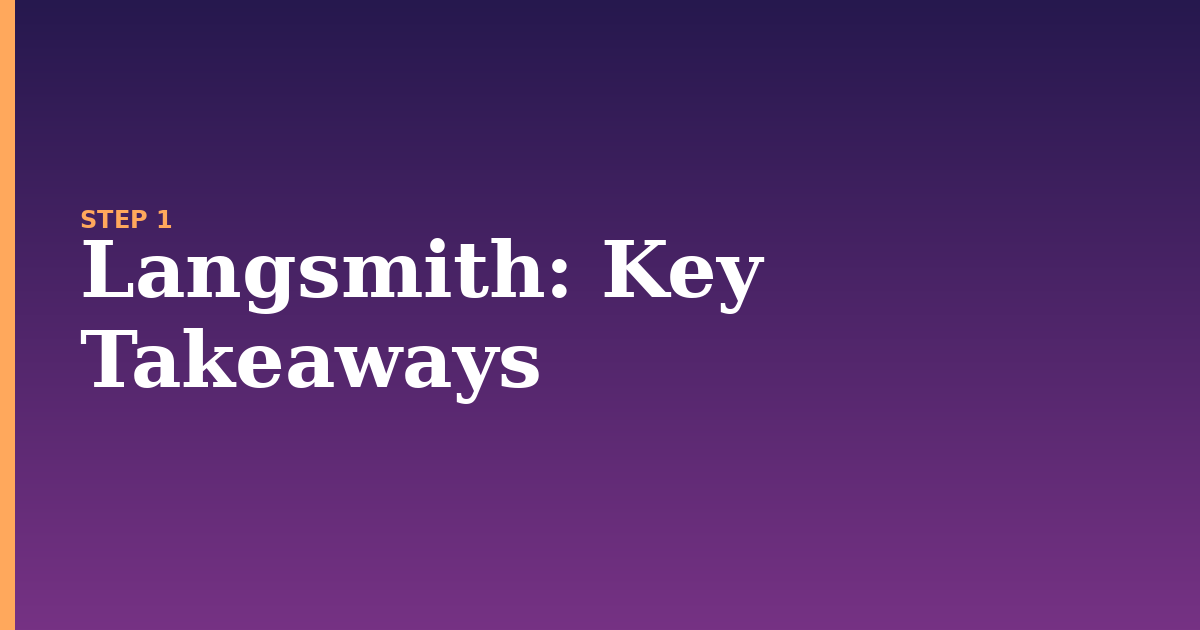 Langsmith: Complete Guide - Progressive Robot